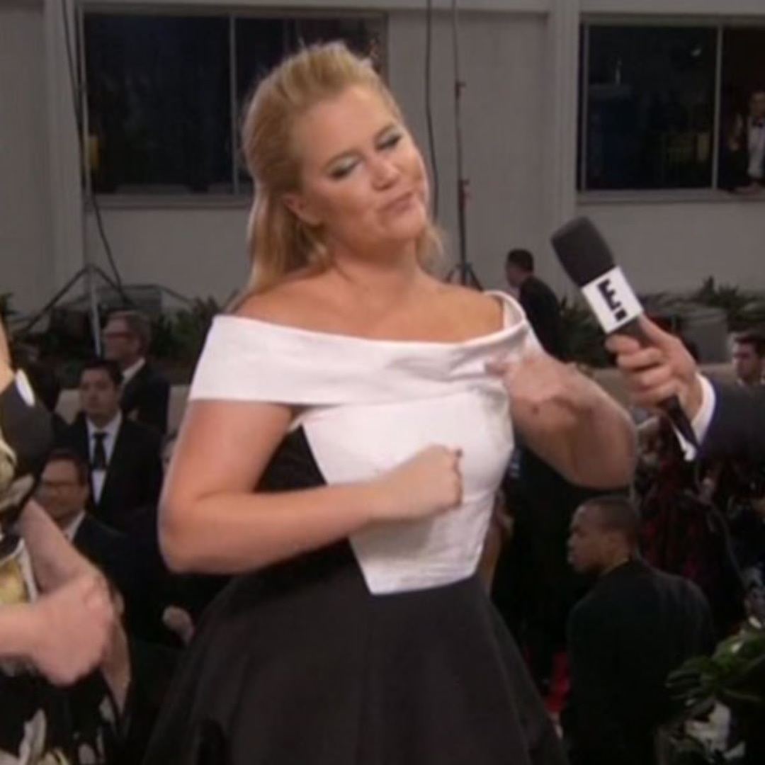 Amy Schumer Talks Vaginas and Dances Away on Red Carpet Amy Schumer Talks Vaginas and Dances Away on Red Carpet